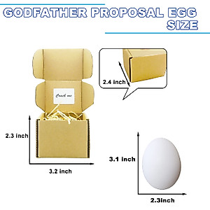 MUFUN Godfather Proposal Egg, Will You Be My Godfather, Be My Godfather Egg with Surprise for Best Friend, Brothers, Uncles