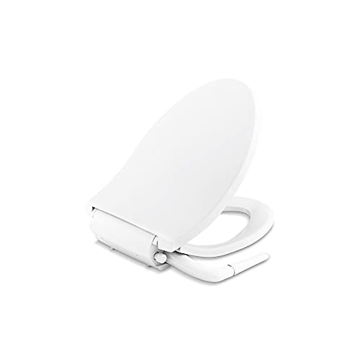 KOHLER K-5724-0 Puretide Bidet Toliet Seat, Elongated Manual Non Electric Bidet with Adjusting Spray Pressure and Position, White Quiet-Close Lid
