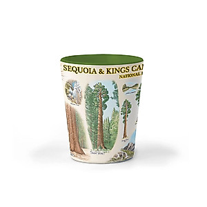 Xplorer Maps Sequoia-Kings Canyon National Park Map Ceramic Shot Glass, BPA-Free