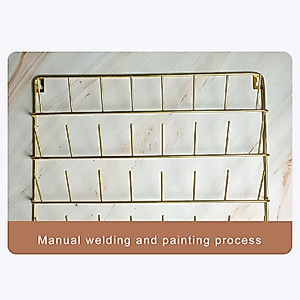 karelwui Wall Storage Rack Thread Storage Organizer Sure Here's A Product Title for Thread Spool Rack Wall-mounted Thread Spool Rack Rustproof Corrosion Resistant Holder for Thread Earrings Necklaces