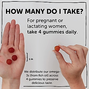 SmartyPants Prenatal Vitamins for Women with DHA and Folate - Daily Gummy Multivitamin: Vitamin C, B12, D3, Zinc for Immunity & Omega 3 Fish Oil, 120 Count (30 Day Supply)