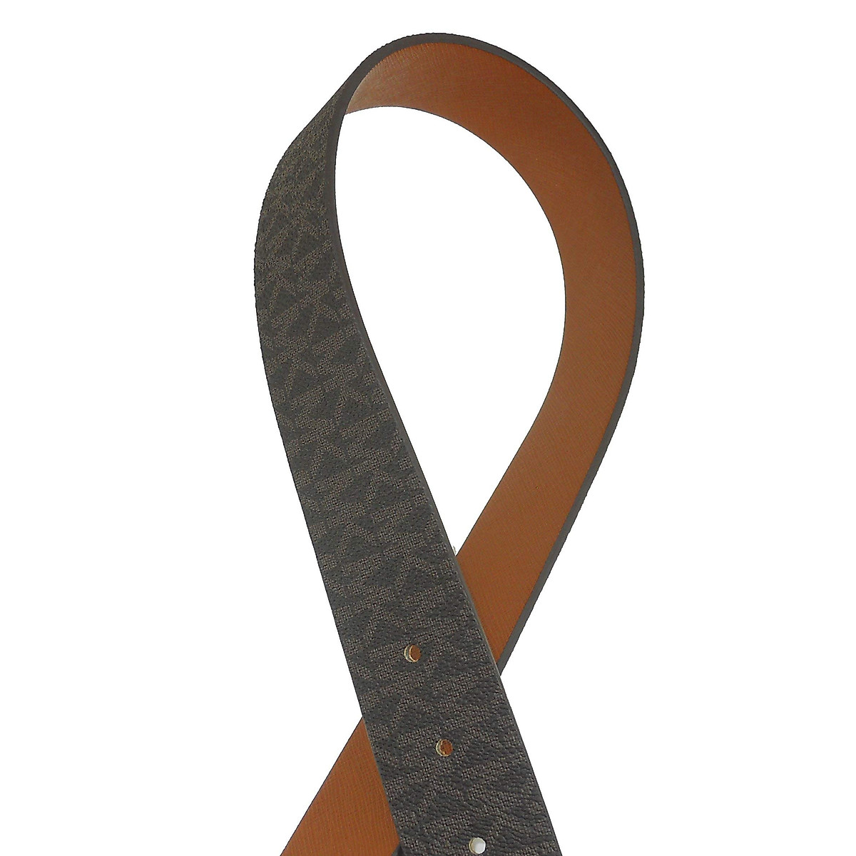 Michael Kors Womens Reversible MK Logo Belt Brown/Brown (S)