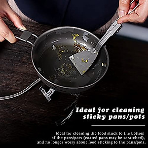 Boundless Voyage Titanium Kitchen Beefsteak Frying Shovel with Folding Handle Barbecue Spatulas Solid Turner Metal Spatula Ti1076T