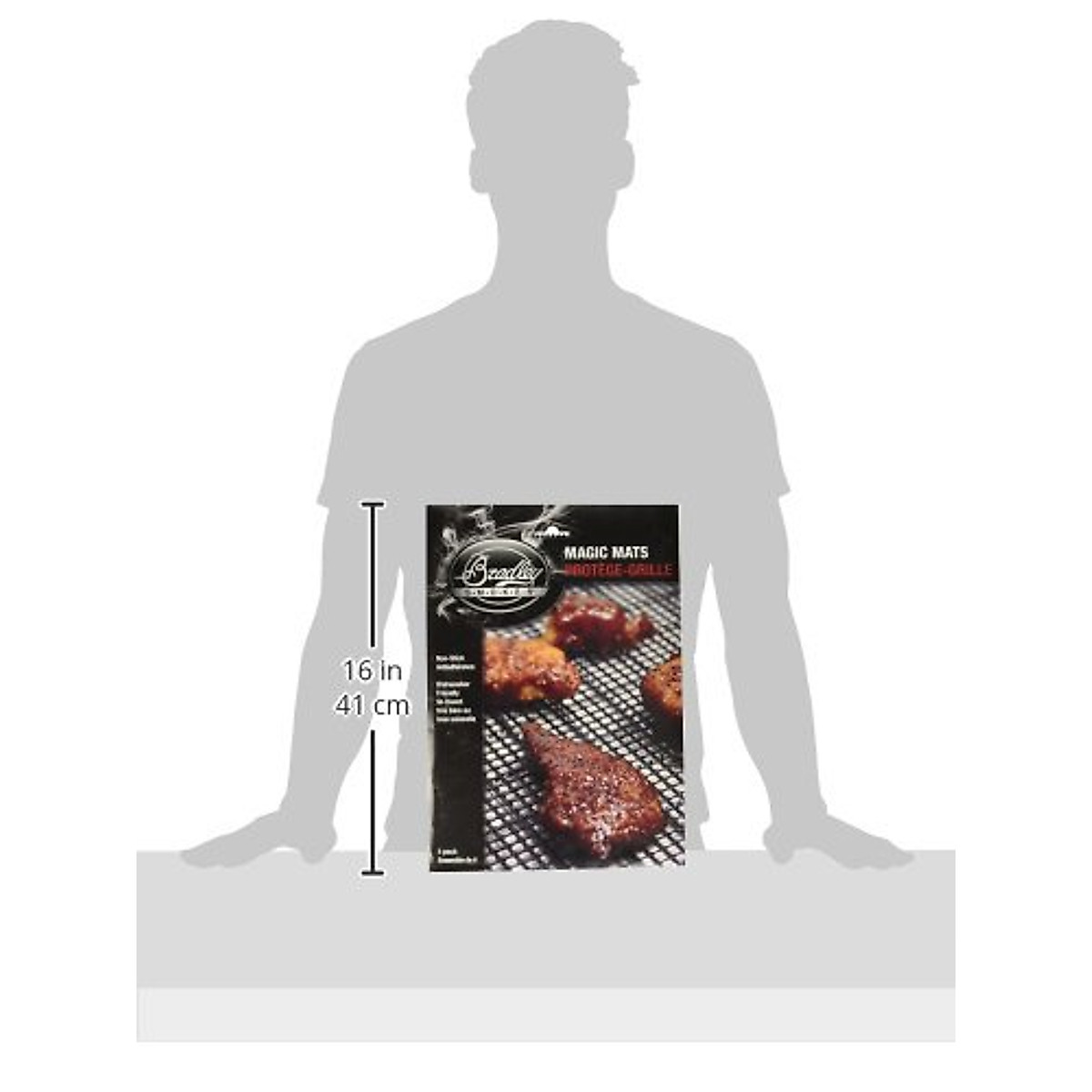 Bradley Smokers BTNSMAT4 4009920 Non-Stick Silicone Mat , Black