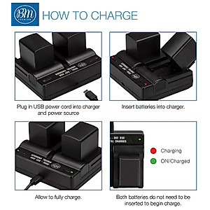BM 2 BP-820 Batteries and Dual Battery Charger for Canon VIXIA HF G50, HF G60, HF G70, XA40, XA45, XA50, XA55, HFG30, HFG40, HFM301, HFM41, HFM400, XA10, XA11, XA15, XA20, XA25, XA60, XA65, XA70, XA75