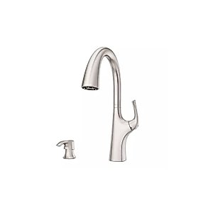Ladera Kitchen Faucet with Soap Dispenser, F-529-7LRGS