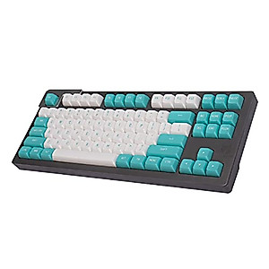 White Green Keycaps Set 150 Keys MSA Profile Double Shot ISO/ANSI Layout for Cherry MX Switches Mechanical Gaming Keyboard