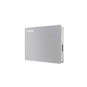Toshiba Canvio Flex 1TB Portable External Hard Drive USB-C USB 3.0, Silver for PC, Mac, & Tablet - HDTX110XSCAA