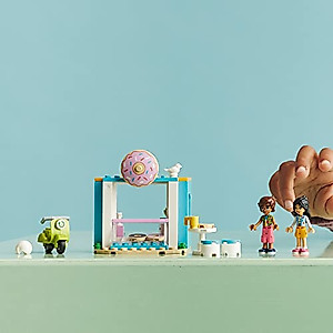 LEGO Friends Donut Shop 41723, Food Playset, Bakery Toy for Girls and Boys 4 Plus Years Old, Includes Liann and Leo Mini-Dolls and Toy Scooter, Small Gift Idea