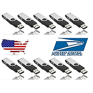 Wholesale,Lot,Bulk - 10/50/100 Pack Real Capacity Black USB Flash Drive Memory Stick Thumb Storage Pen Fold U Disk (32GB, 100X)