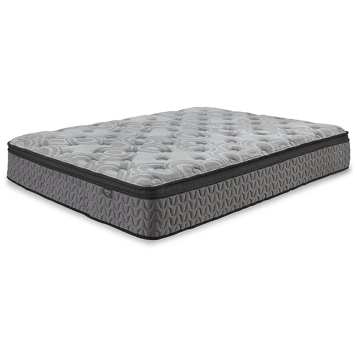 Signature Design by Ashley King Size Augusta2 Mattress 12 Inch Euro Pillow Top Hybrid Mattress with Lumbar Support Gel Memory Foam