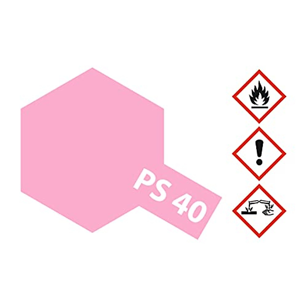 Tamiya America, Inc Polycarbonate PS-40 Translucent Pink, Spray 100 ml, TAM86040