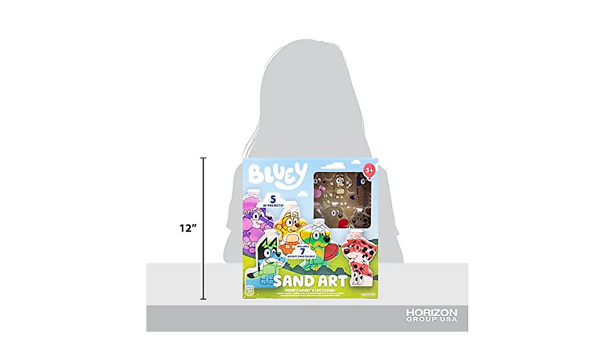 Bluey Sand Art Kit with 5 Bottles & 7 Colors for Kids | Creative DIY ...