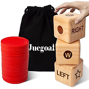 Juegoal Giant Dice Game, Wooden Lawn Dice Games for Kids Adults Family