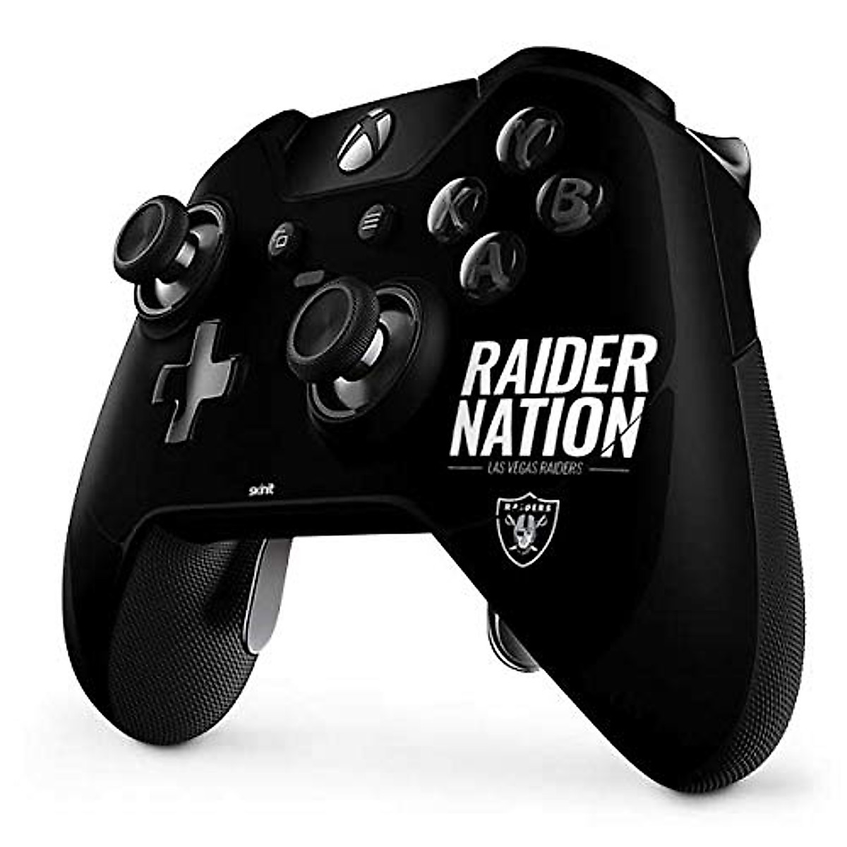 Skinit Decal Gaming Skin compatible with Xbox One Elite Controller - Officially Licensed NFL Las Vegas Raiders Team Motto Design