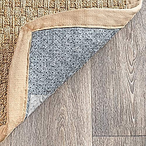 nuLOOM Hesse Checker Weave Seagrass Indoor/Outdoor Accent Rug, 3x5, Natural