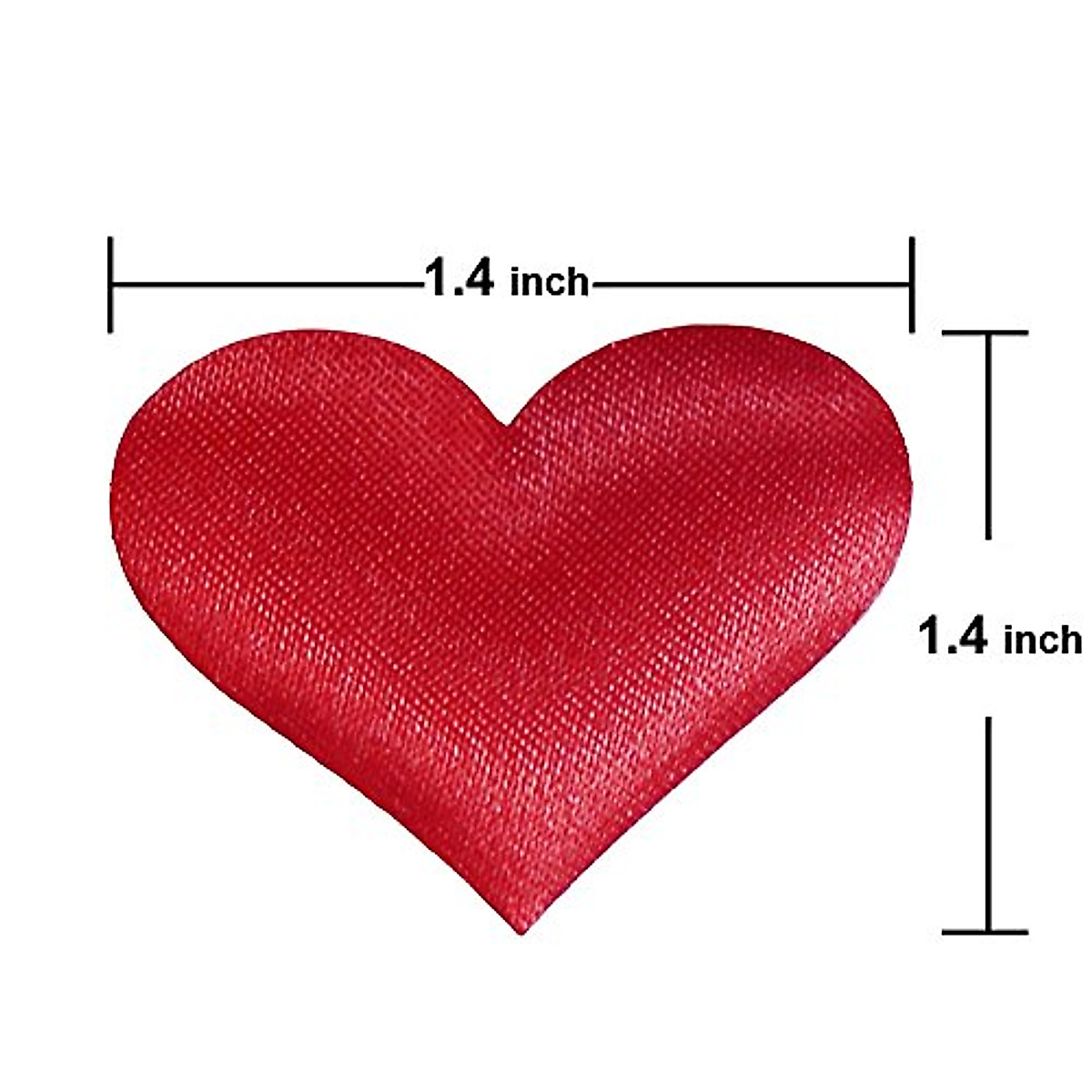 500 Pcs Heart Shape Petals Wedding Valentines Decoration Party Supply (Red)