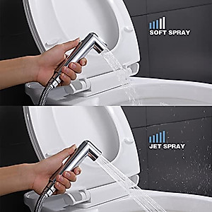 EVITA Handheld Bidet Sprayer for Toilet, Magnetic Bidet Sprayer -Adjustable Water Pressure, Bathroom Cloth Diaper Bidet Toilet Sprayer Kit with Hose-Easy to Install for Baby Wash, Feminine Wash