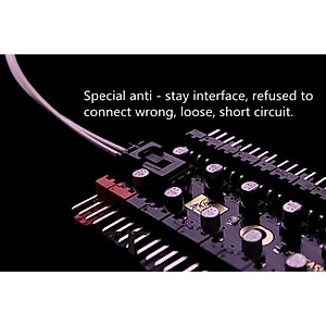 Fan Controller pc Chassis Fan Hub CPU Cooling Fan hub pc 10 Port 12 V SATA to Fan-Header with 4 Pin PWM Controller Corsair Fan Controller