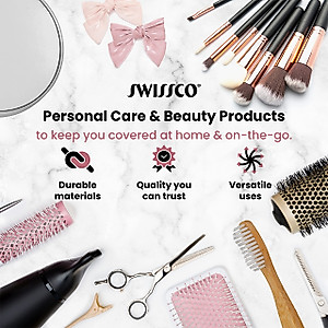 Tongue Scraper by Swissco | Stainless Steel Tongue Cleaner | Reduces Bad Breath, Improves Oral Care | Pack of 2 Tongue Scrapers