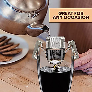 Twin Peaks Pour Over Coffee Colombian Arabica Single Serve Packet 10 Pouches in Box, Premium 100% All Natural, Non GMO