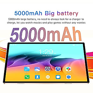 Tablet 10.1 inch Android 8.1 Tablet Latest Octa-Core Processor, 32GB ROM+3GB RAM Storage, 2MP+5MP Camera, Bluetooth, 128GB Expand Support, IPS Full HD Display, WiFi, Dual-SIM 丨Blue