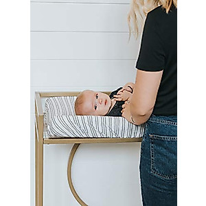 Premium Knit Diaper Changing Pad Cover"Midtown" by Copper Pearl
