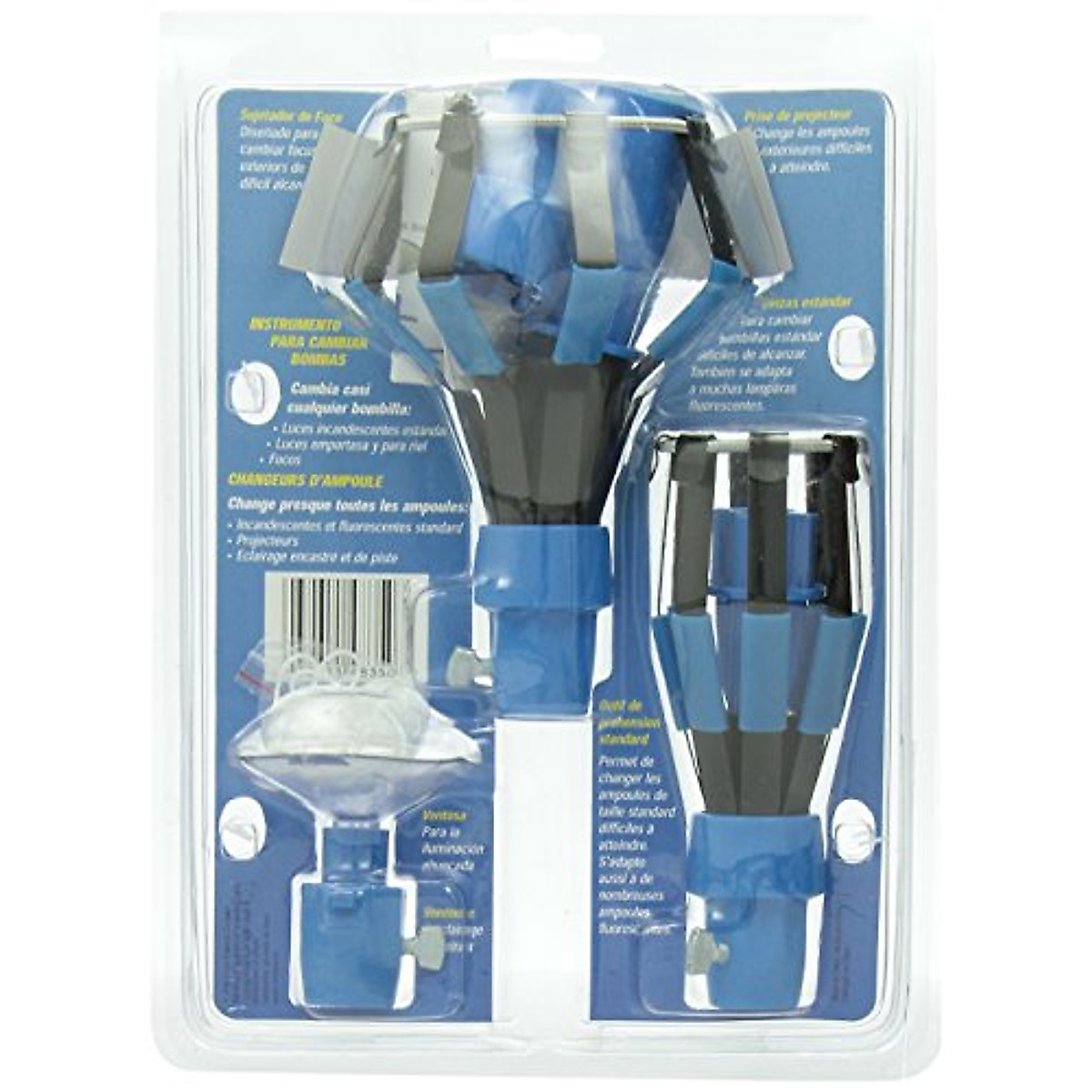 Ettore 48350 Bulb Changer Kit Without Pole,Plastic, Blue