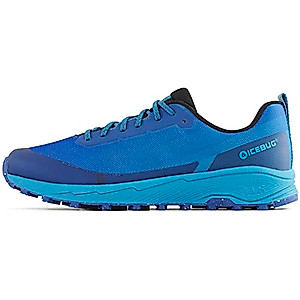 Icebug Mens Horizon RB9X Trail Running Shoe with Traction Sole, Aqua/Blue, 13.0