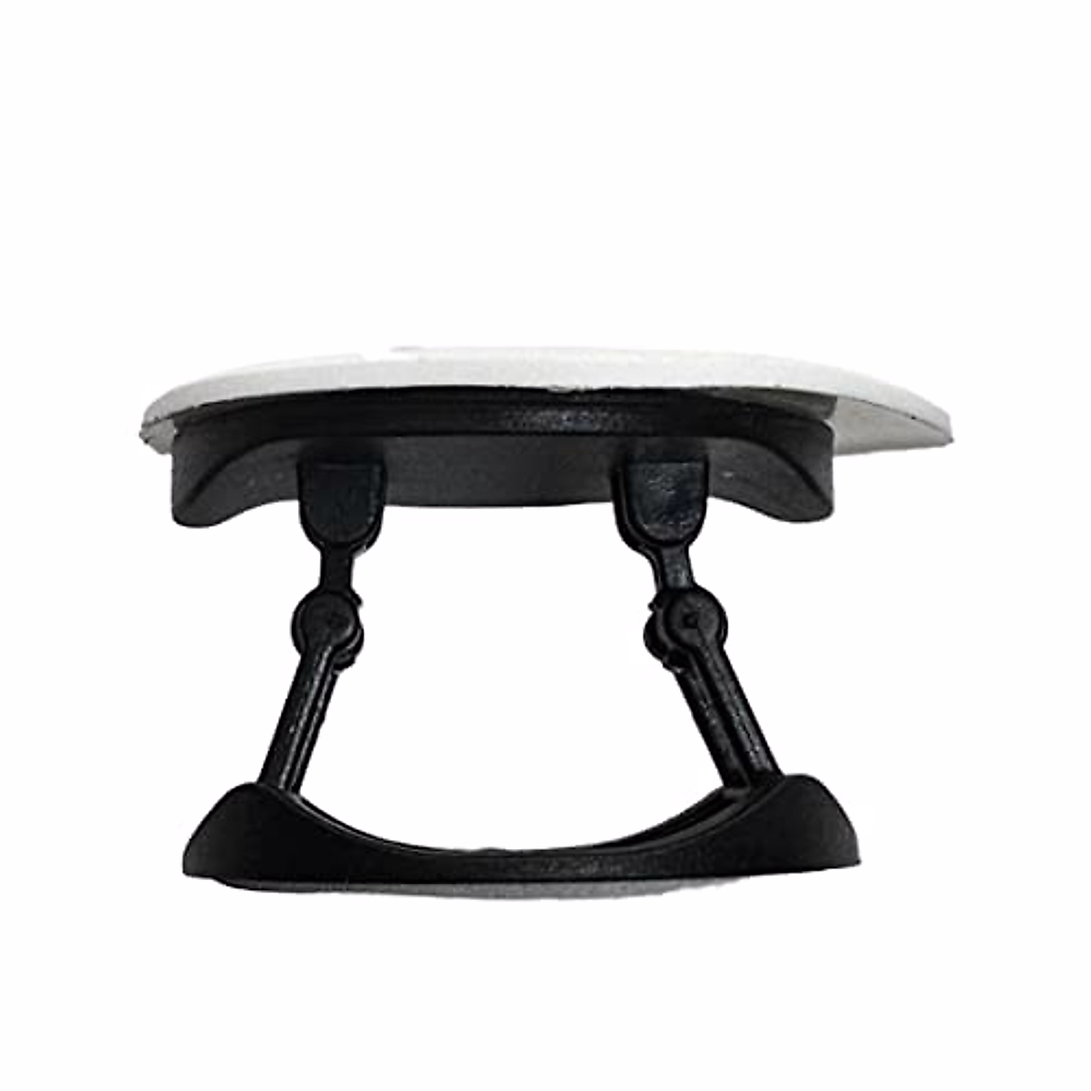 Egg-Shaped Phone Holder/Stand for Smartphones and Tablets. Expanding Phone Mount, Anti-Drop Protection with 3D Surface Finish, Finger Grip Stand. (White & Yellow 3D Pop Grip)