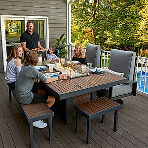 Skyflame Universal Gas Valve Key Fits 1/4" and 5/16" Gas Valve Stems, for Fire Pit and Fireplace, Flat Black - 3 Inches