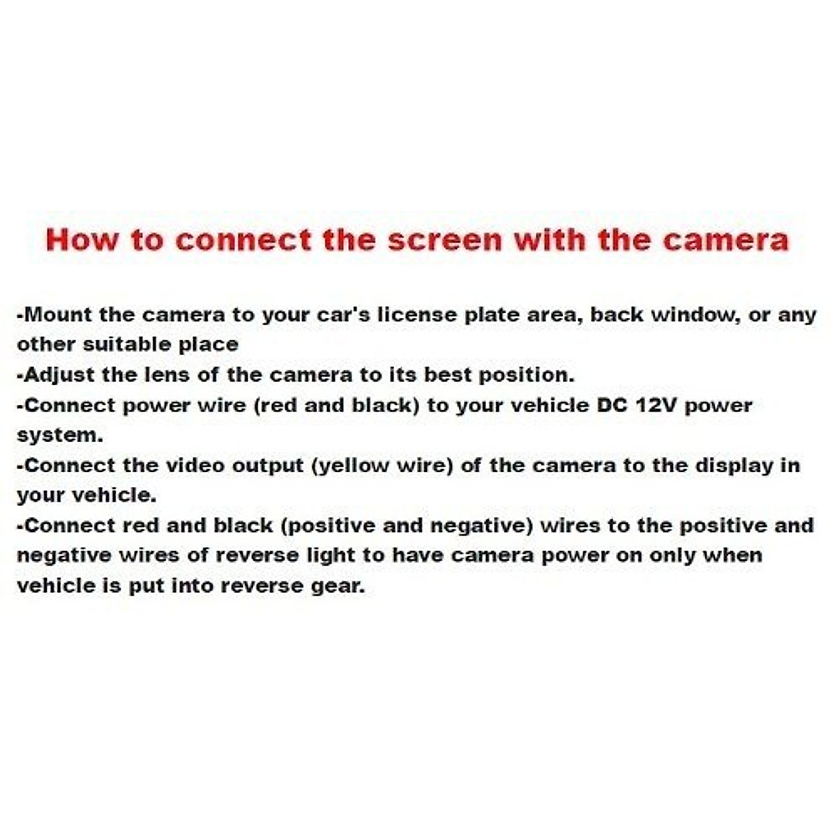 BW 4.3 Inch TFT LCD Screen Adjustable Car Monitor for Vehicle Backup Cameras Security CCTV Camera and Car DVR