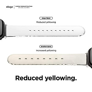 elago Clear Band Compatible with Apple Watch Band 38mm 40mm 41mm, Compatible with iWatch Series 8/SE2/7/6/SE/5/4/3/2/1 – Transparent Protective Band, Watch Strap Connector Included