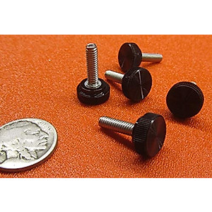 Stainless Plastic Head Knurled Thumb Screws FT 8-32 x .625" Length 25 Pcs