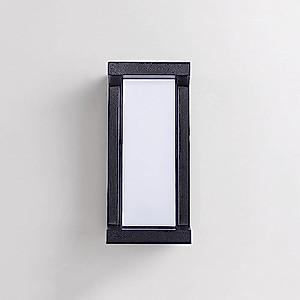 WENZIFI Outdoor Wall Lights 12W LED Wall Sconces IP65 Waterproof Wall Lamps Black Finish Die Cast Aluminum Wall Mounted Lamps for Porch Courtyards Garage Foyer Front Door