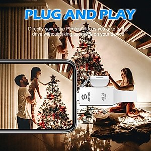 256GB Apple MFi Certified iPhone-Photo-Stick, 3 in 1 USB C Photo-Stick-for-iPhone-Flash-Drive iPhone Memory-Stick Thumb Drives iPhone Backup Memory Stick for iPhone 16 15 14 13 12 iPad Android PC