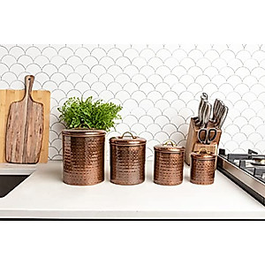 Old Dutch Canister (Set of 4), 4 quart/2 quart/1½ quart/1 quart, Antique Copper