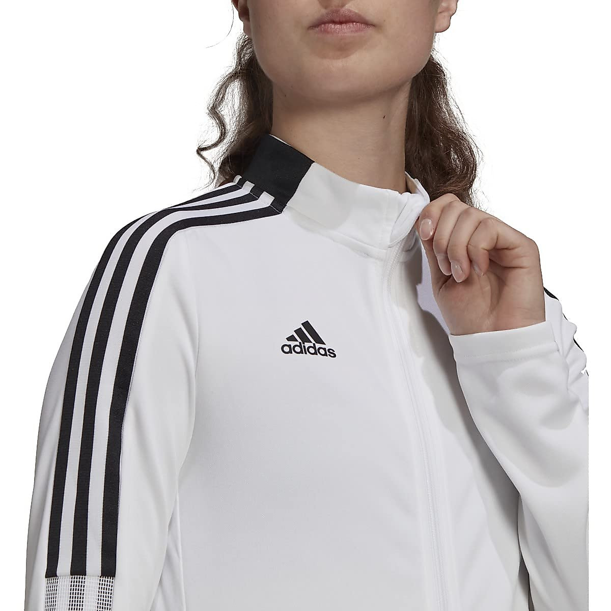 adidas womens Tiro 21 Track Jacket White Medium