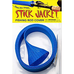RITE-HITE Orin Briant Stick Jacket Fishing Rod Covers 3 Pack - Spinning Blue; Keep Your Rod Safe and from Getting Tangled…
