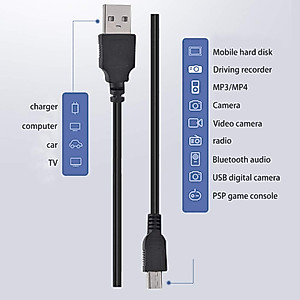 Alitutumao Replacement TI-84 Plus Charging Cable Camera USB Cable Data Interface Cord Compatible with Canon PowerShot EOS DSLR Cameras, TI-84 Plus, TI-84 Plus C Silver Edition, TI 89 Titanium