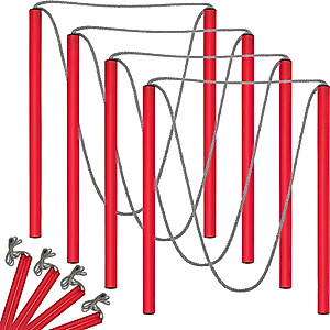 FairySandy 8 Pieces Giant Bubble Wands Big Bubble Wands for Kids Outdoors Bubble Toy for Birthday, Outdoor Activities, Party Favors, Giant Bubble Solution Not Included (Red)