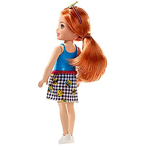 Barbie Club Chelsea Doll, 6-inch Redhead with Flower-Shaped Sunglasses, Multi
