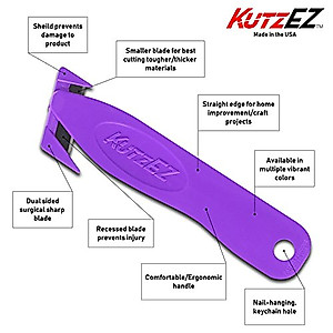 KutzEz 5 Pack Utility Knife (Red)