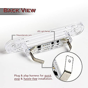 EPARTS White 6000K 18-SMD LED License Plate Tag Light lamp Compatible With 1984 - 1991 Mercedes-Benz W124 E-Class / 1992 - 1997 Mercedes-Benz W201 E-Class / 1993 - 1997 Mercedes-Benz W202 C-Class