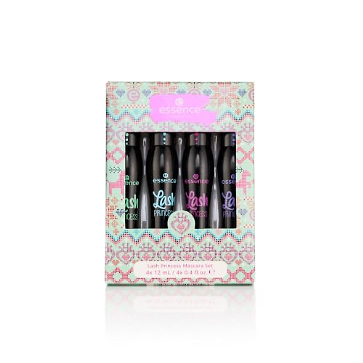 essence | Lash Princess Mascara Set | 4 Vegan & Cruelty-Free Mascaras | False Lash Effect, Waterproof, Curl & Volume, Sculpted | Holiday Gift for Beauty Lovers