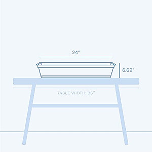 Bloem Dayton Window Box Planter 24" Blue (DAYWB2471)