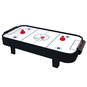 ONE250 Air Hockey Pushers and Red Air Hockey Pucks, Goal Handles Paddles Replacement Accessories for Game Tables (4 Striker, 4 Puck Pack) (Red)
