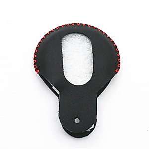 MJKEYAuto Black Leather 4 Buttons Remote Smart Key Fob Cover Case Chain for BMW Mini Cooper Clubman Countryman F54 F55 F56 F57 F60