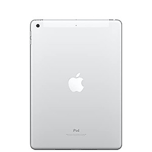 Apple iPad 9.7in 6th Generation WiFi + Cellular (128GB, Silver) (Renewed)