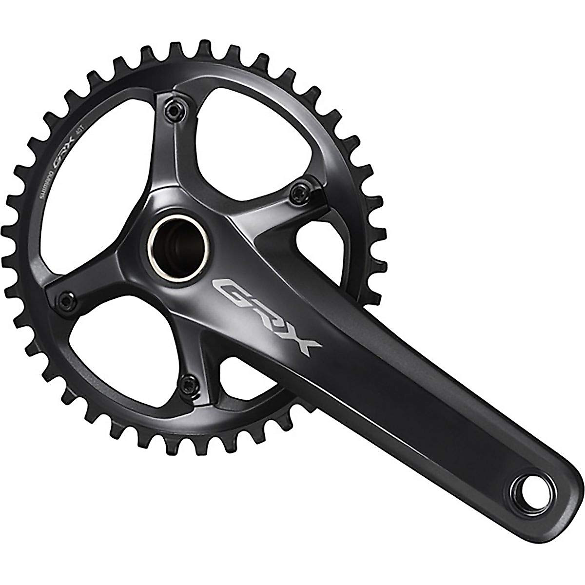 Shimano GRX FC-RX810-1 Crankset - 170mm, 11-Speed, 42t, 110 BCD, Hollowtech II Spindle Interface, Black
